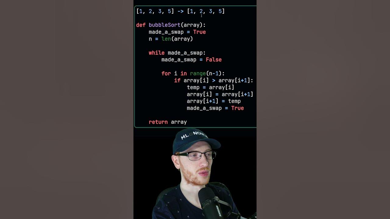 Bubble Sort Algorithm Explained - YouTube