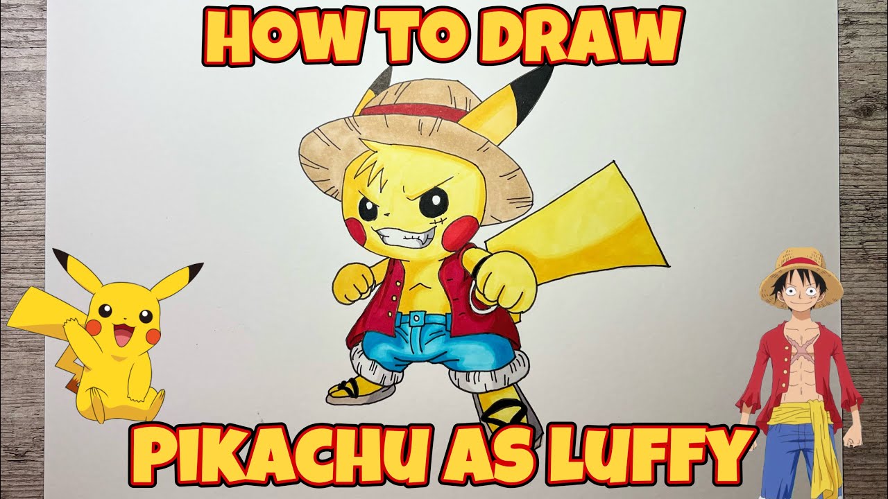 How To Draw Pikachu As Luffy #howtodraw #drawing #art #drawingvideo # ...