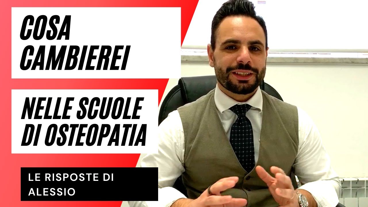 Alessio Collalti - cosa cambierei nelle scuole di osteopatia - YouTube