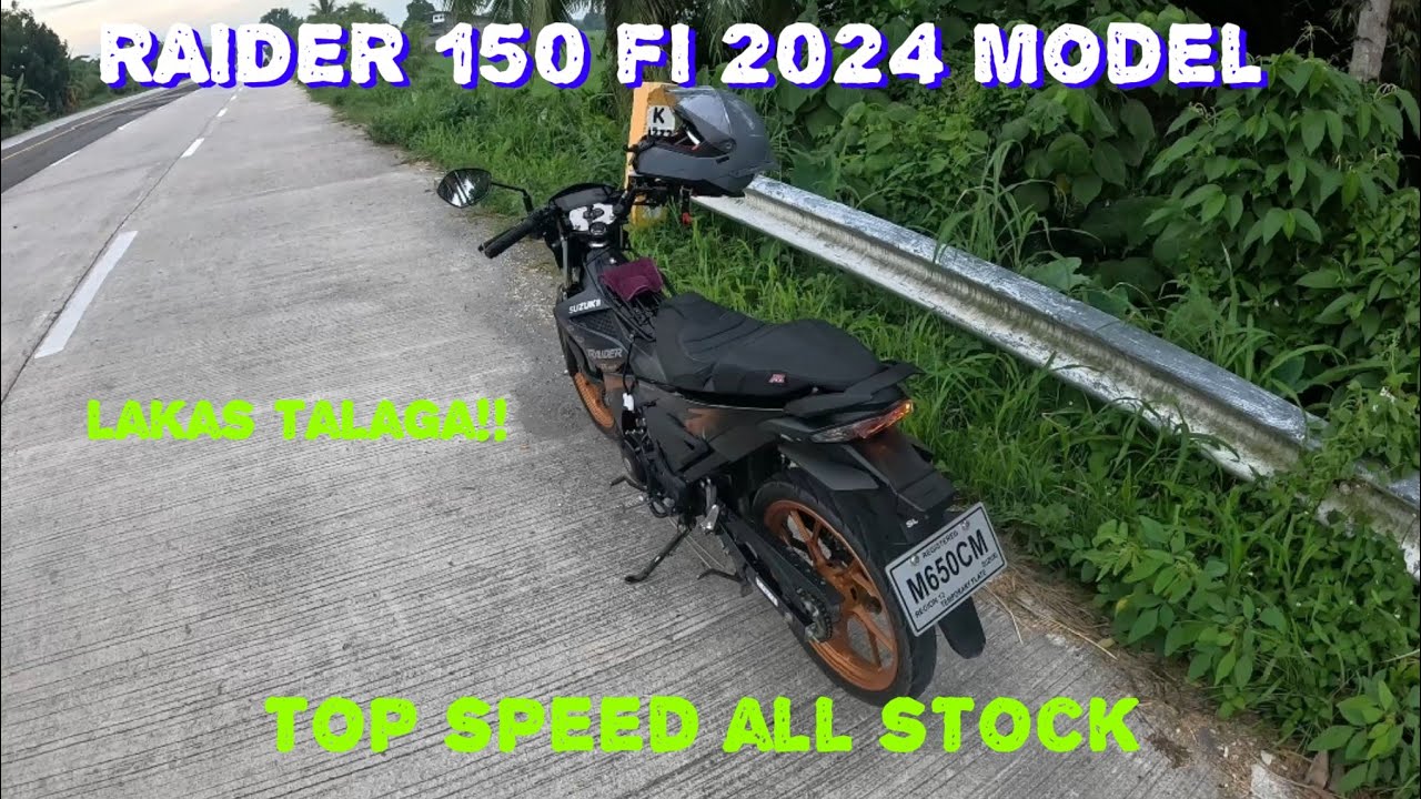 Raider 150 fi 2024| top speed 130kph all stock (easy gear) - YouTube