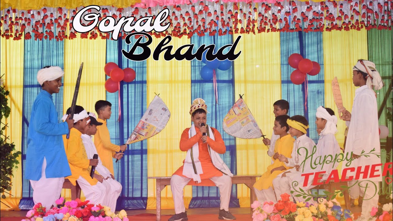 Gopal Bhand drama by class 4 boys 👑🚨 #comedy #entertainment #gopalbhar ...