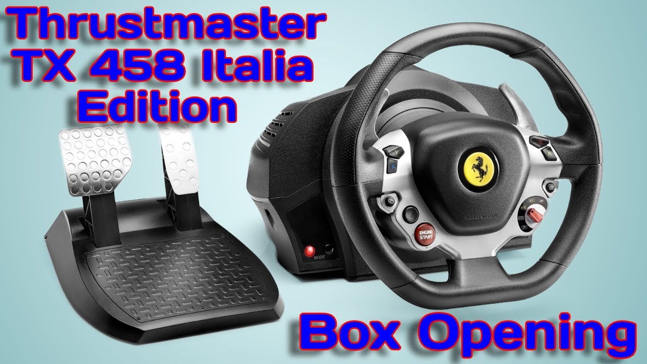 Thrustmaster TX Racing wheel 458 Italia edition box opening - YouTube