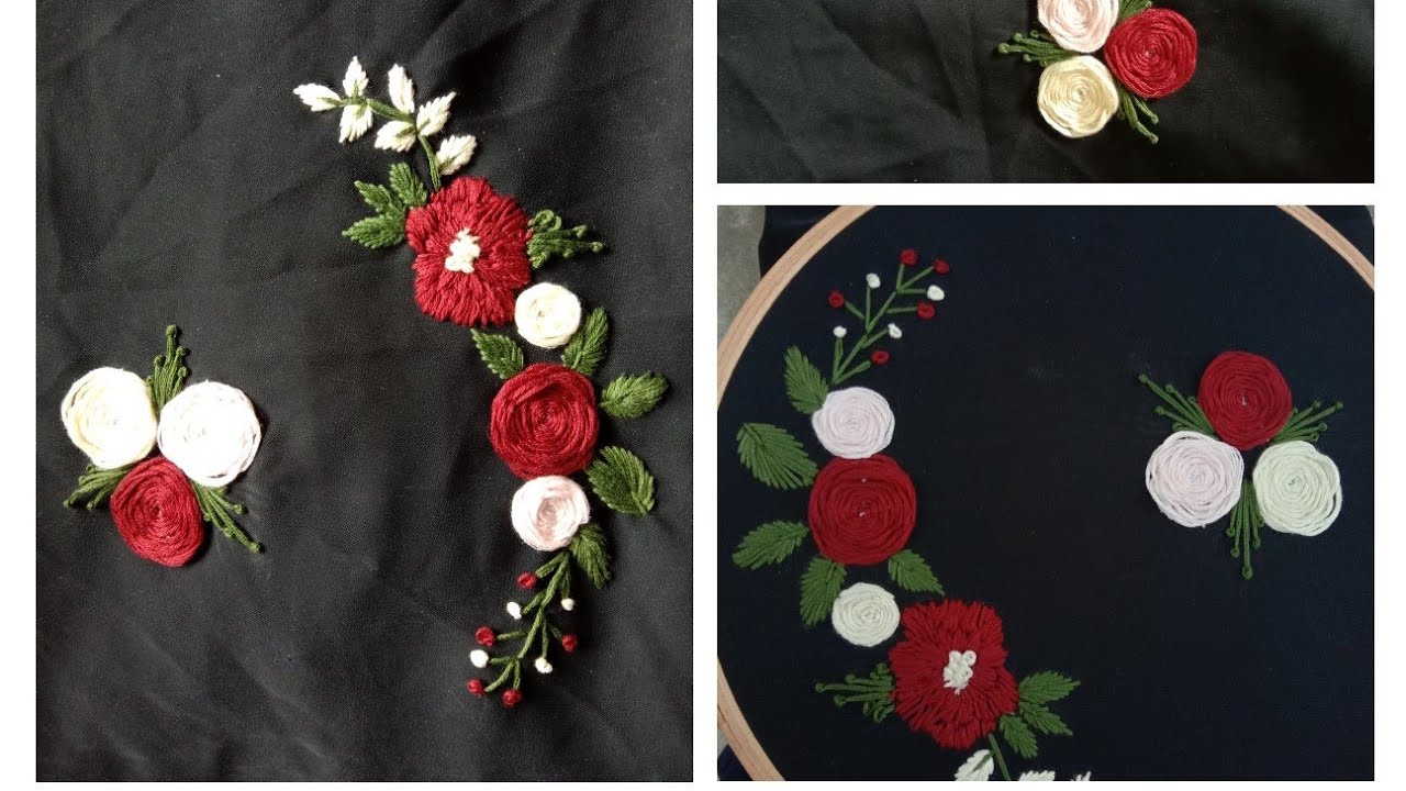 Beautiful Hand Embroidery design for Pardha/kurtha/frock😍ഡ്രസ്സി ...