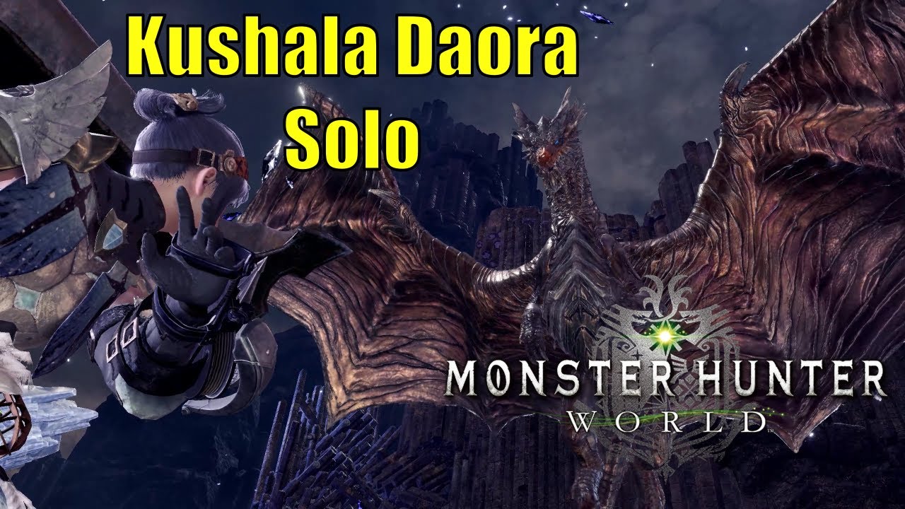 First Time Fighting Kushala Daora | Solo | Switch Axe | Monster Hunter ...
