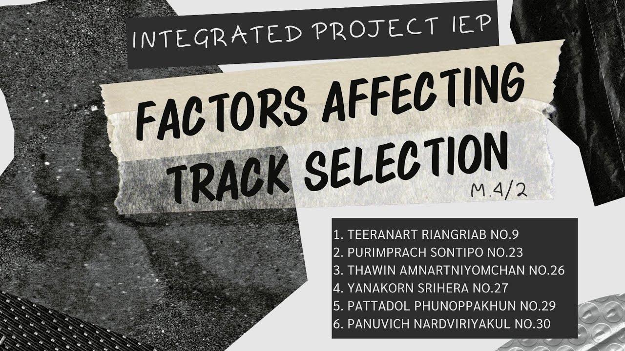 Factors affecting track selection - YouTube