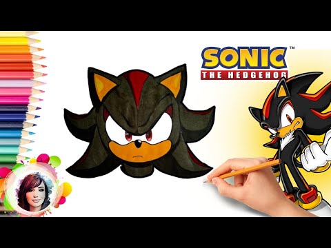 How to Draw a Face of Sonic Shadow #sonicthehedgehog #howtodraw - YouTube