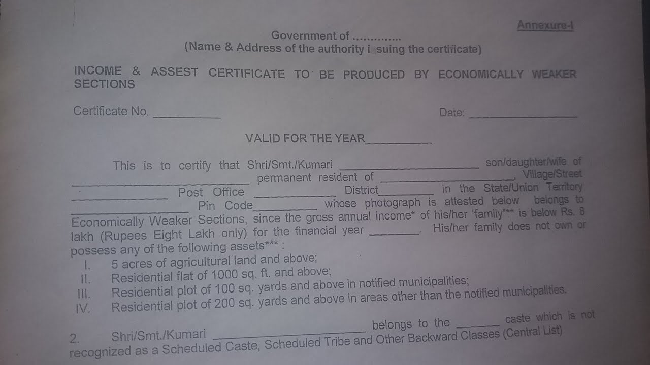 How To Fill EWS Certificate Form YouTube