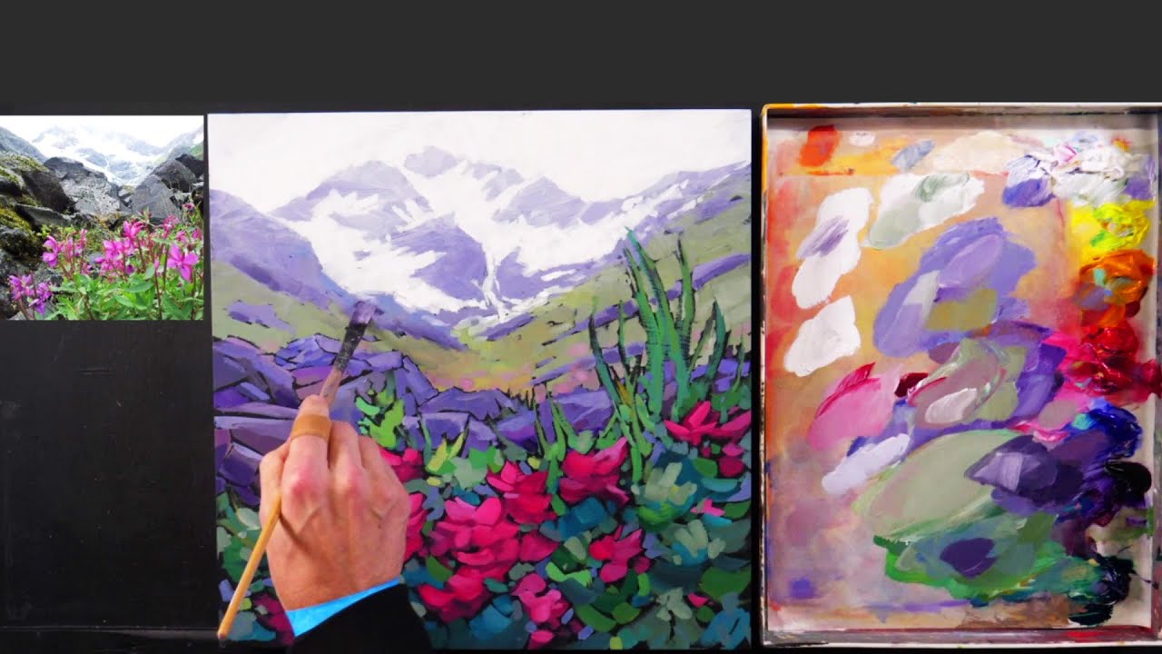 A Painting Called Hope (Relaxing Acrylic Paint-Along) - YouTube