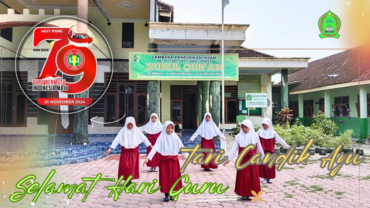 Penampilan Tari Candik Ayu Hari Guru Nasional ke-79 tahun 2024 - YouTube