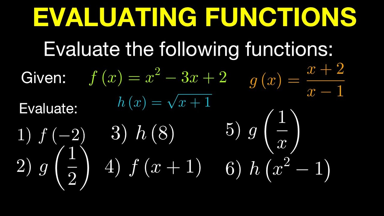 Evaluating Functions Tagalogfilipino Math Youtube