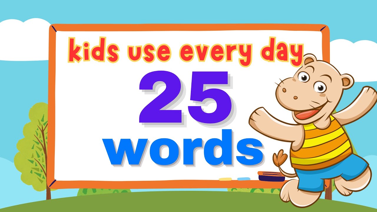 "25 Words Kids Use Every Day | Fun Vocabulary for Kids!" / kids ...