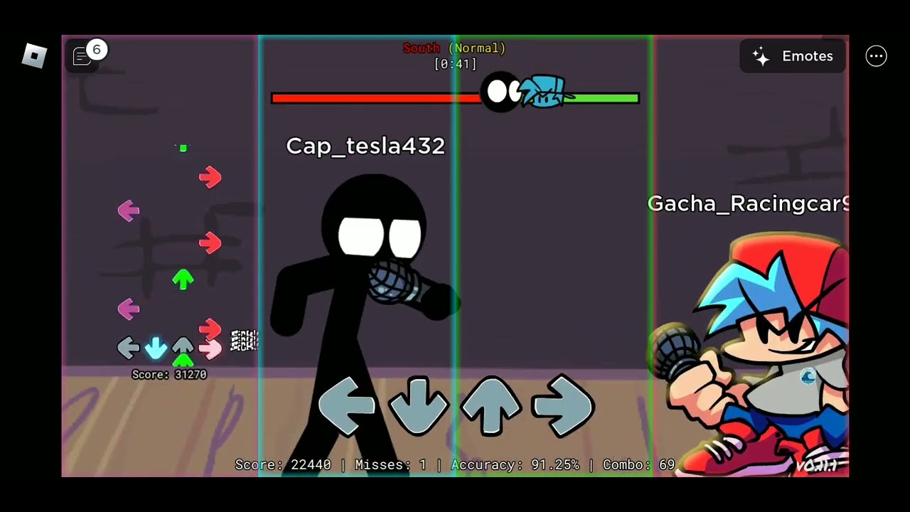 playing fnf with a person - YouTube