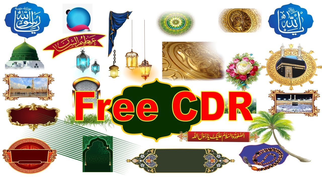 download free islamic vectors | Islamic PNG Vectors Design #freecdr # ...