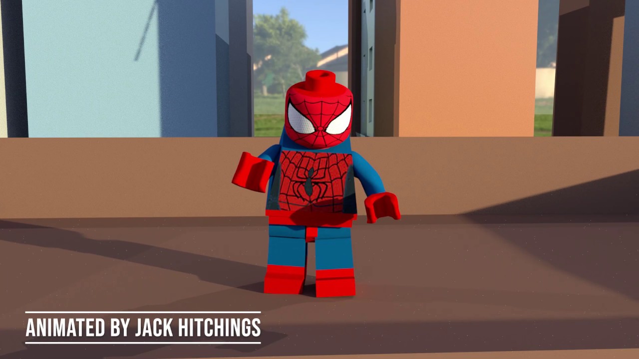 Spider man Lego web swing Animation sequence - YouTube