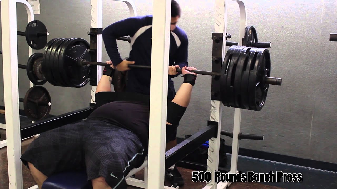 500 pounds bench press - YouTube