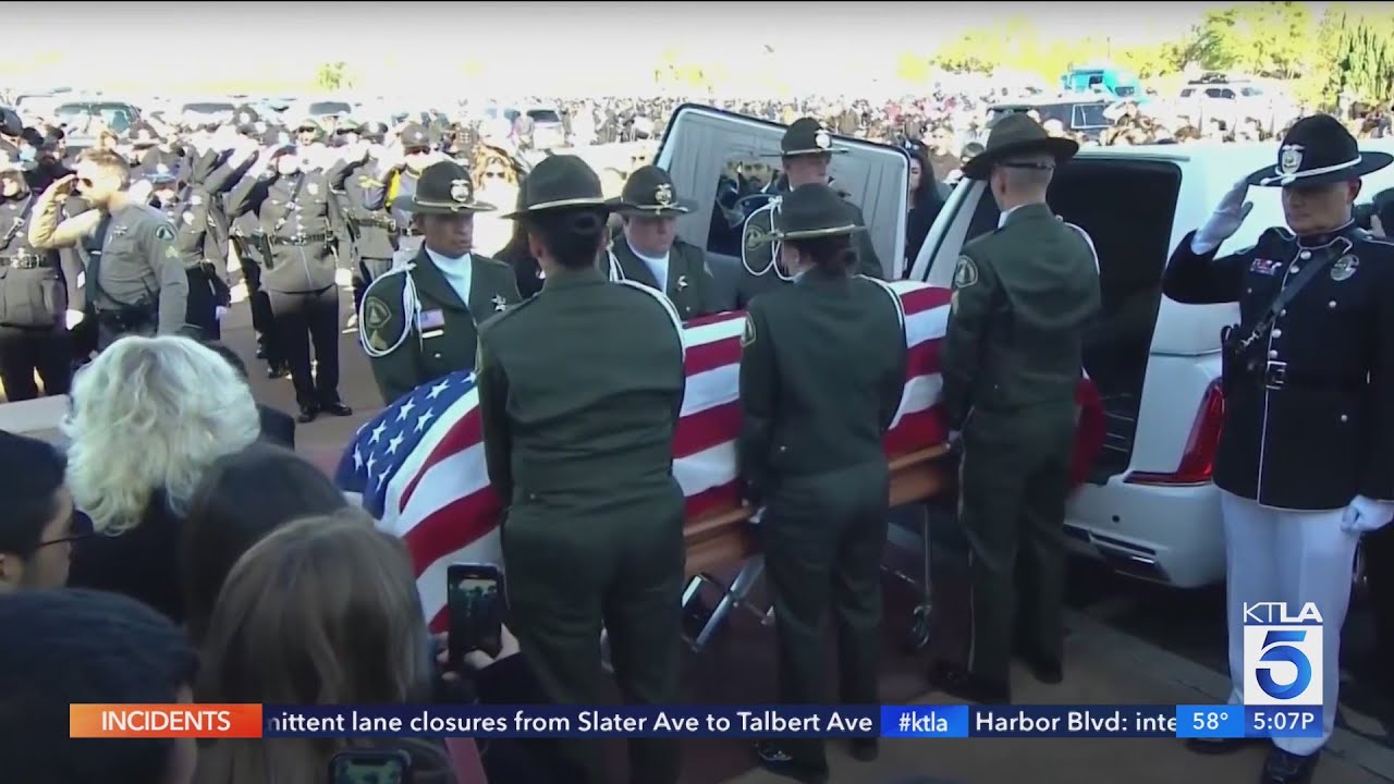 Funeral held for slain Riverside County deputy Isaiah Cordero - YouTube