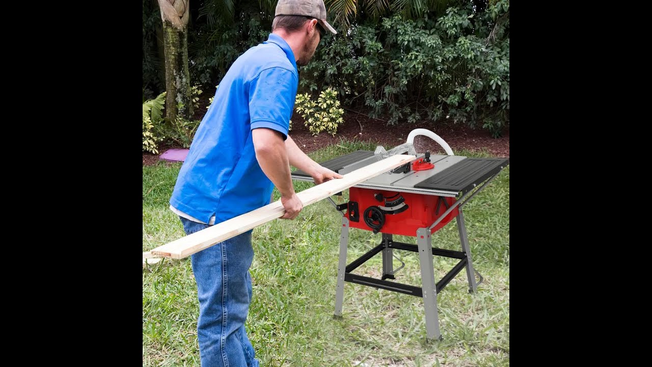 Adjustable 10″ Benchtop Portable Table Saw With Stand | Portable table ...