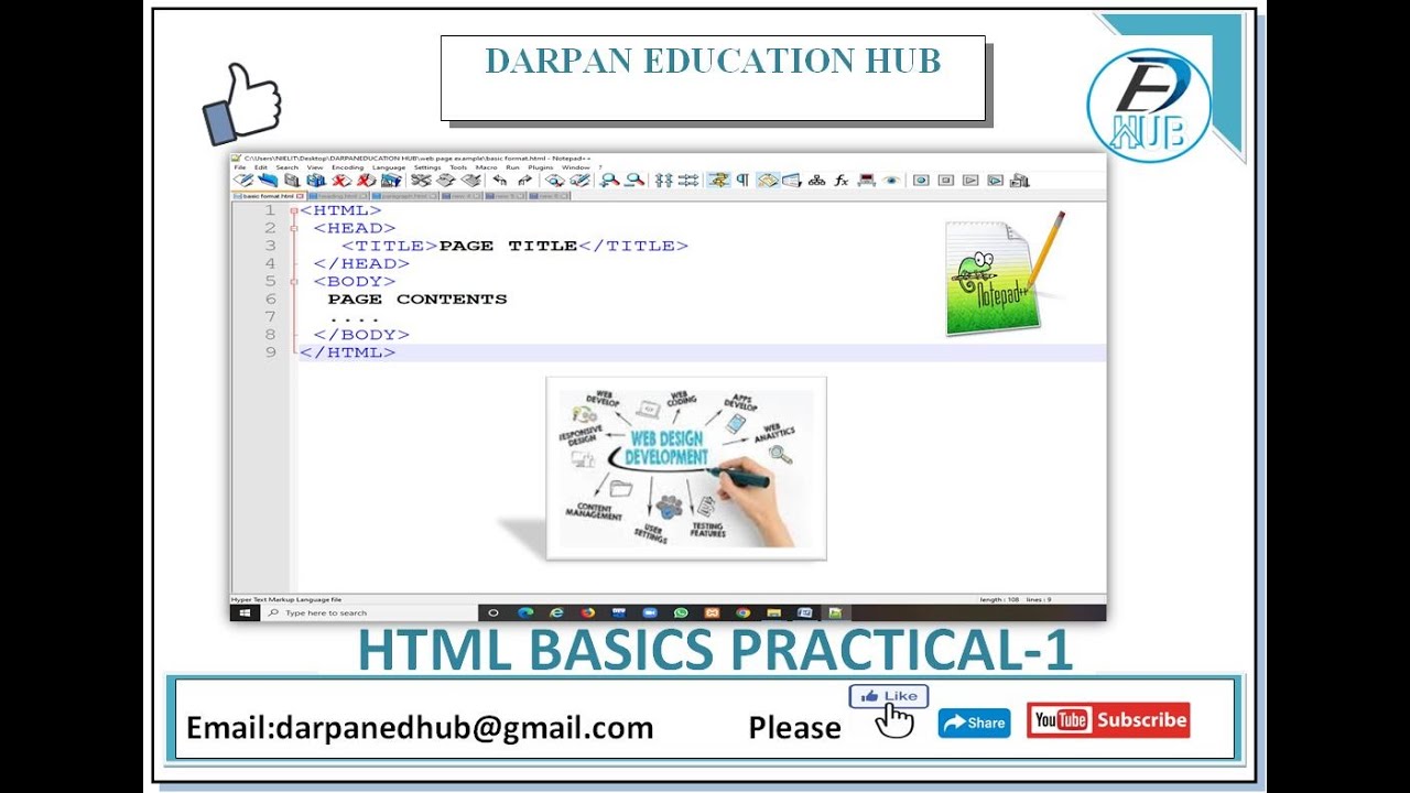 Html Basics Practical 1html Formatting Tagshtml Tagshtml Tutorials 5543
