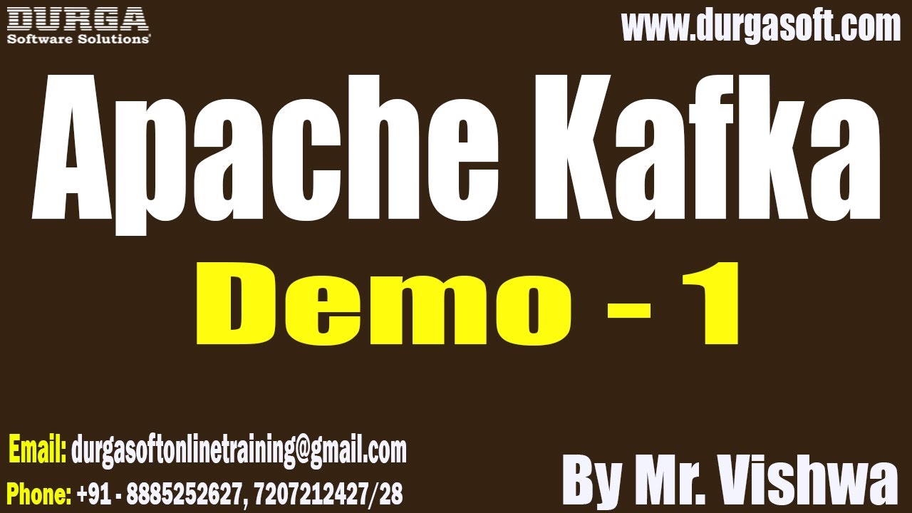 Apache Kafka tutorials || Demo - 1 || by Mr. Vishwa On 19-01-2025 @9AM IST - YouTube