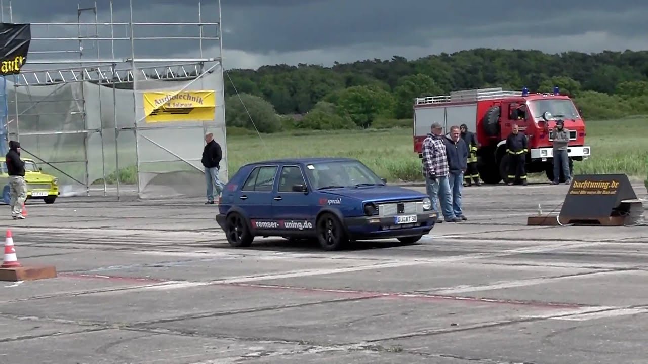 Kremser Tuning R32 BiTurbo Golf 2 4 Motion Flughafenrennen MV Pütnitz ...