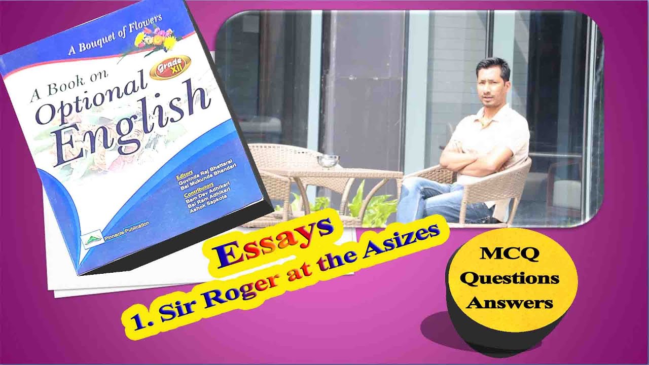 Sir Roger at the Assizes | by Richard Steele | Major English | Grade ...