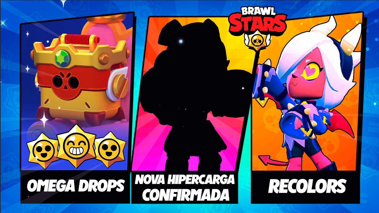 SENSACIONAL! OMEGA STARR DROPS CHEGANDO NO BRAWL STARS? NOVA HIPERCARGA ...