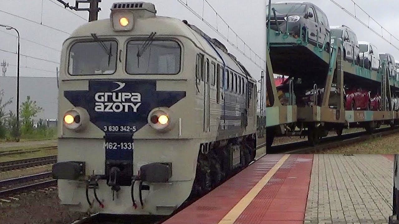 Stacja PKP Herby Stare | M62-1331 Grupy Azoty, SM42 Ciech'a, skład z ...