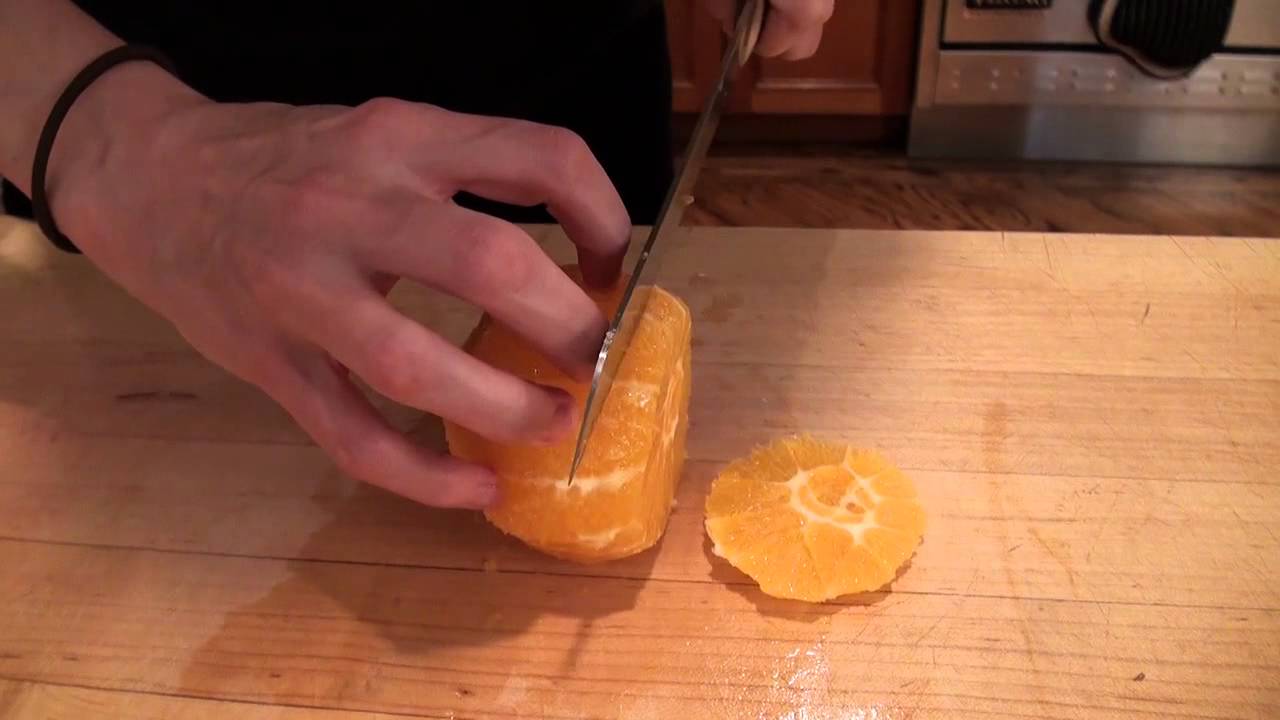 How To Peel, Slice and Segment an Orange - YouTube