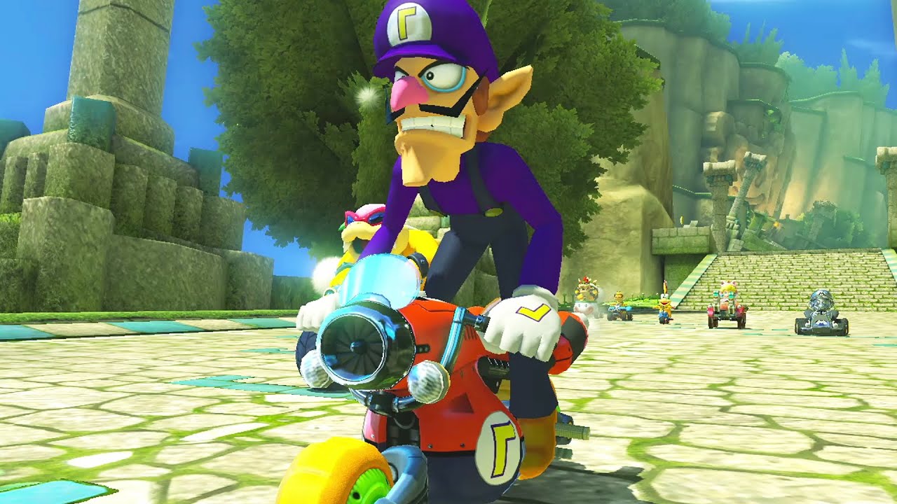 Mario Kart 8 Deluxe 3 Players - Waluigi vs. King Boo vs. Inkling Girl ...