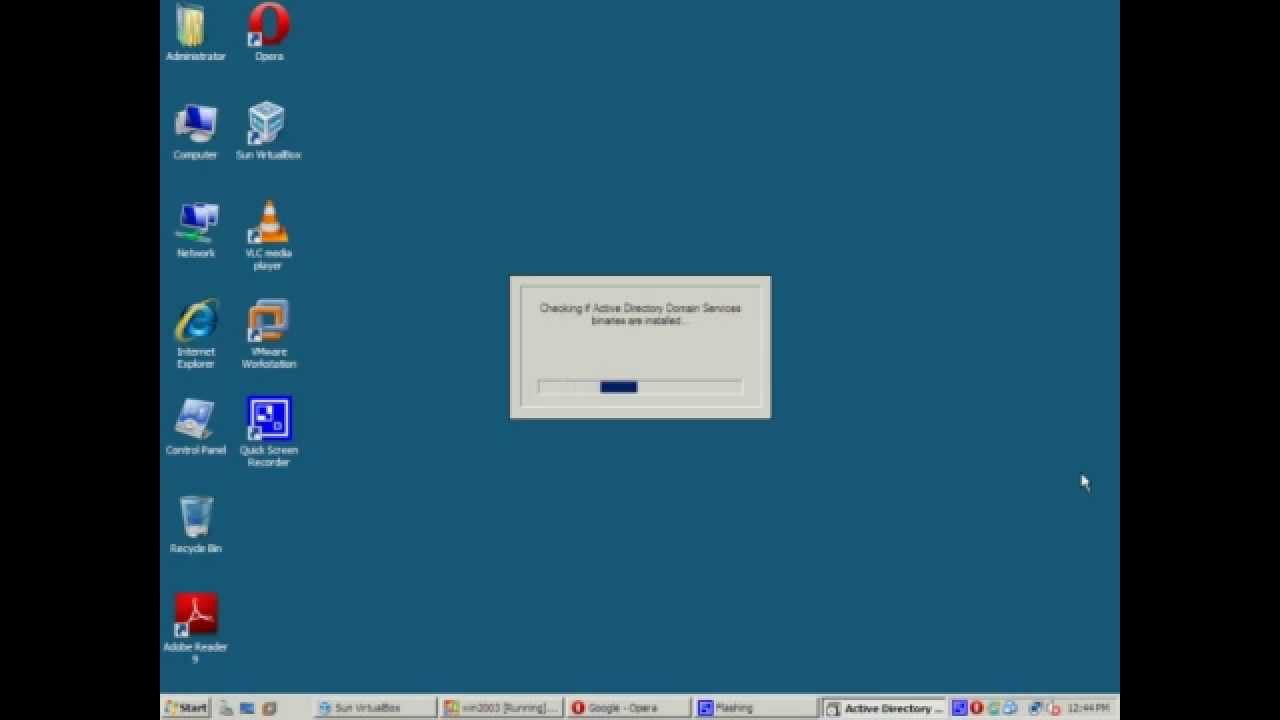 Install active directory windows server 2008 r2 step step - YouTube
