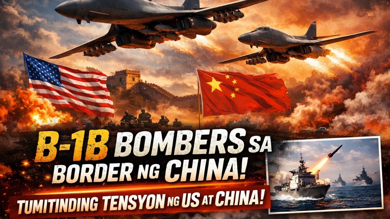 Naku! U.S ay nagpapadala ng B-1B supersonic bombers sa border ng CHINA ...