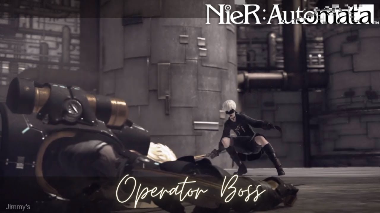 NieR: Automata - Operator 210 Boss Fight - YouTube