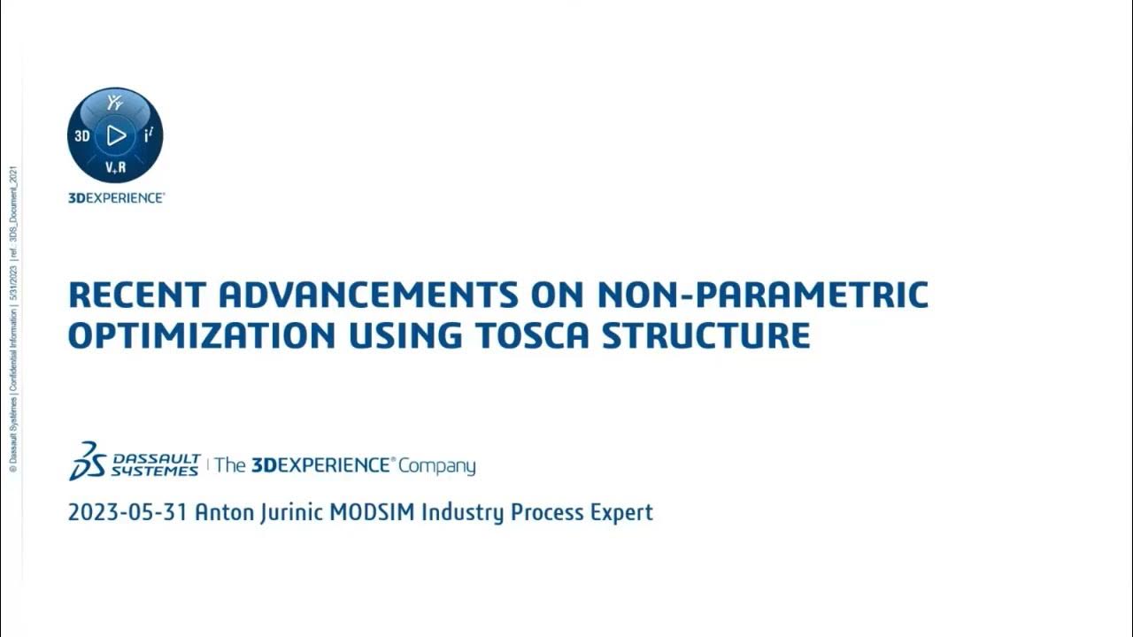 Recent advancements on Non parametric optimization with Tosca Structure - YouTube