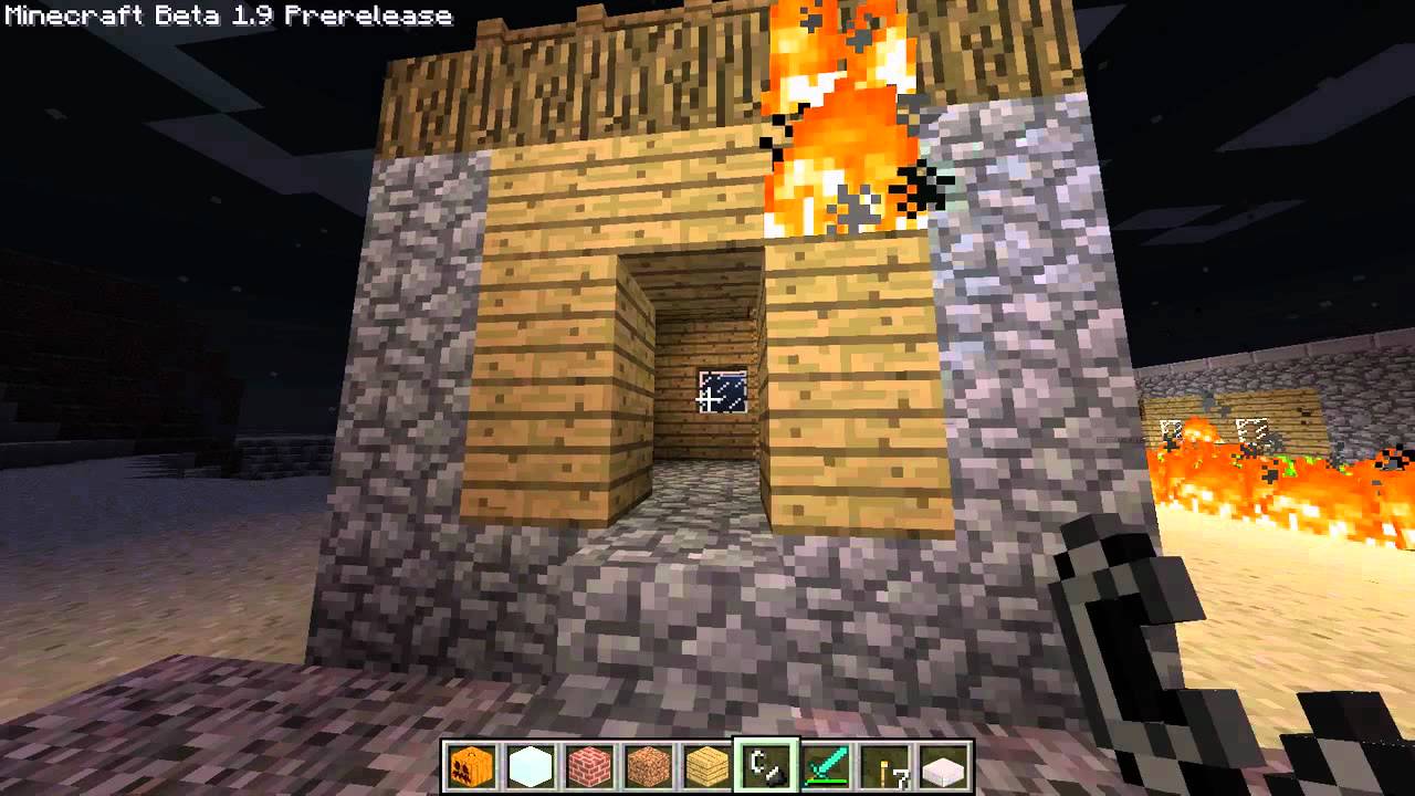 Burning down a NPC Village - YouTube