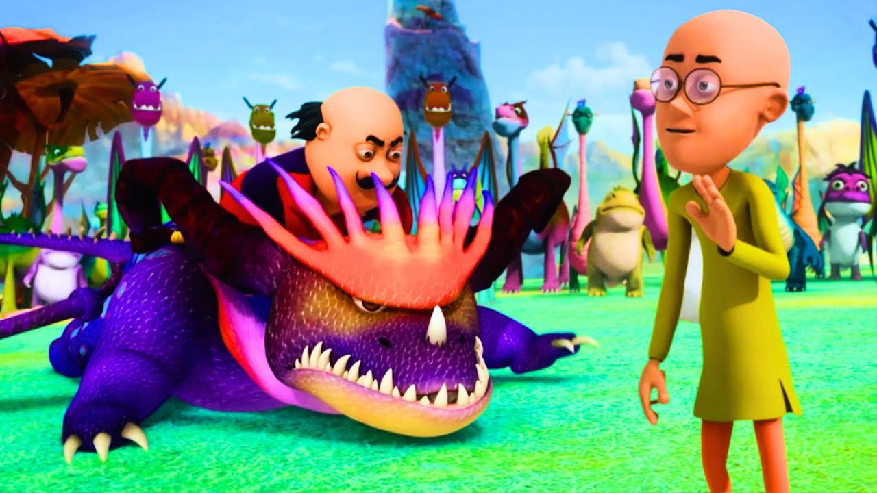 Motu Patlu की Dragons के साथ Fight | Motu Patlu in Dragon's World - YouTube