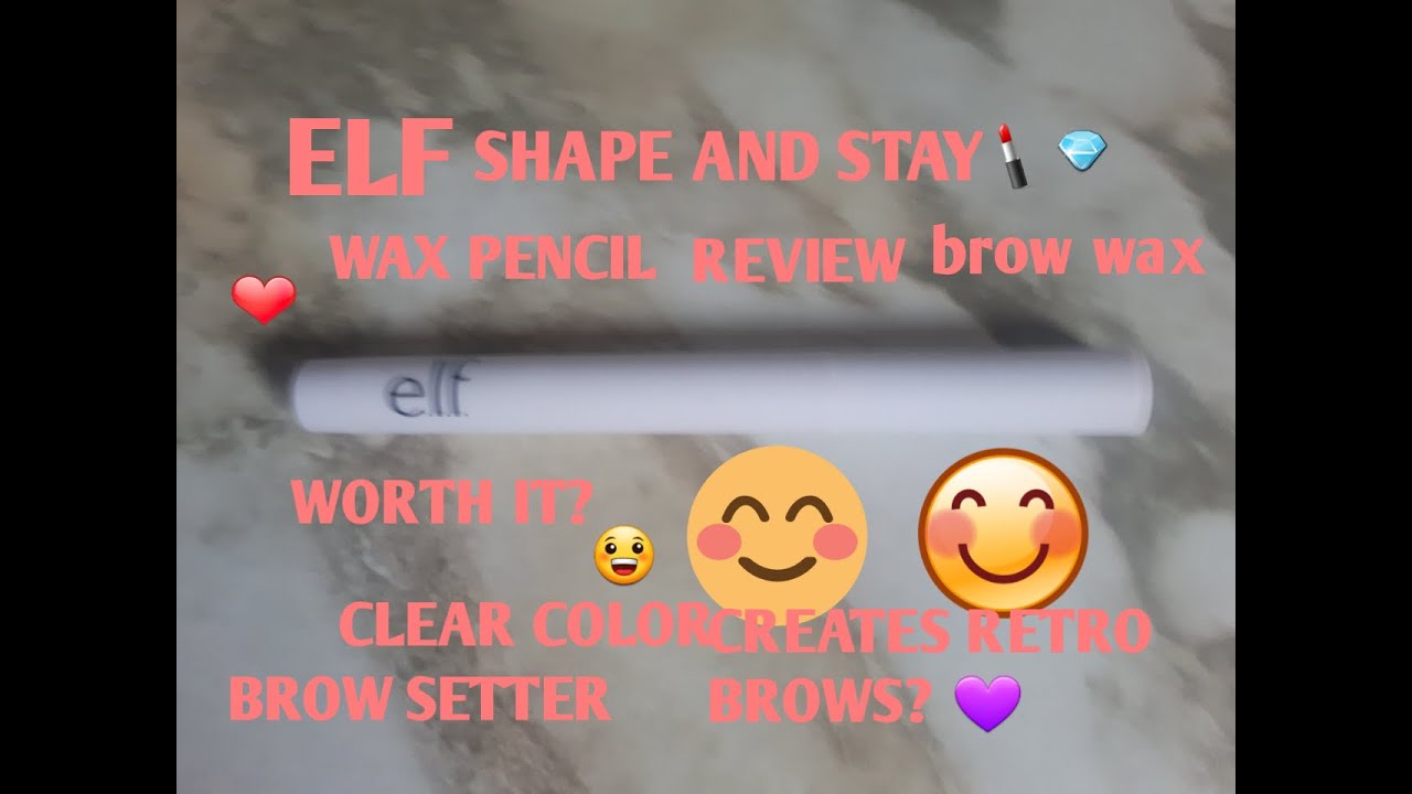 ELF Shape And Stay Wax Pencil Review | Coolasice Makeup - YouTube
