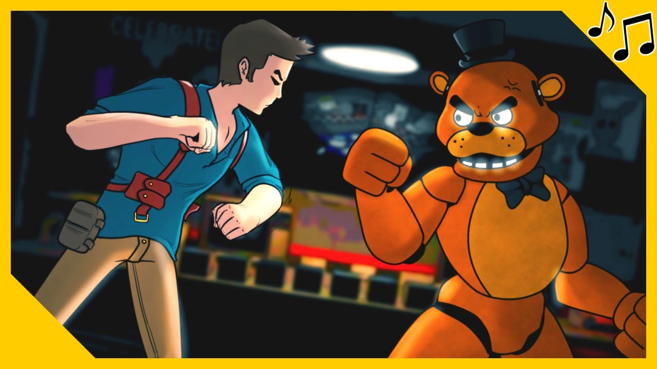 Nathan Drake VS Freddy Fazbear - New Devon + FNaF 1 Song Mashup Remix - YouTube