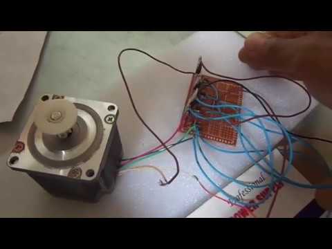 Drive para motor de passo 5 fios feito em casa 2 - YouTube