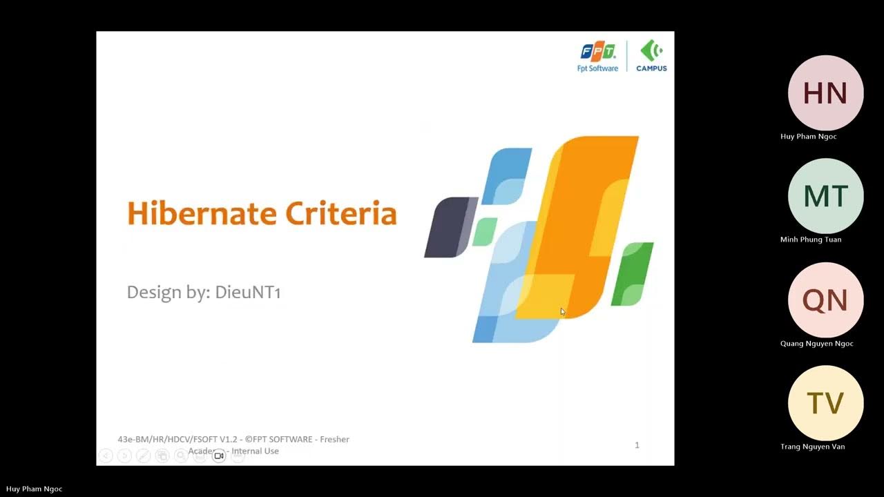 4 ORM Hibernate Criteria + Entity Lifecycle 20231215 134446 Meeting Recording - YouTube
