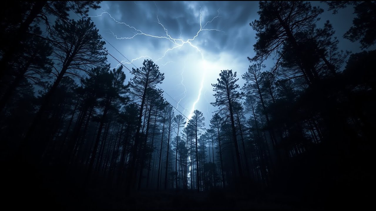 Spooky Rain and Thunder to sleep or relax with Black Screen - YouTube