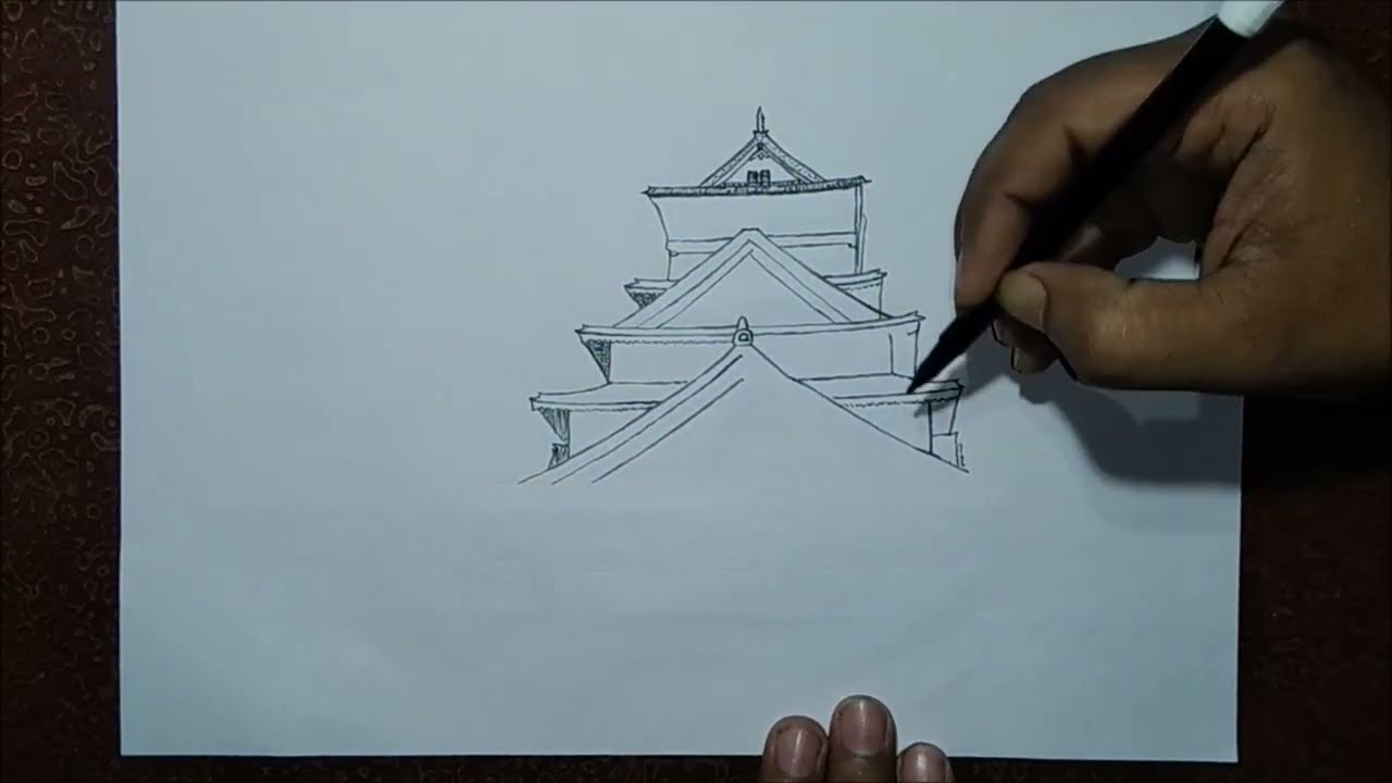 Osaka Castle Drawing || Osaka - Japan - YouTube