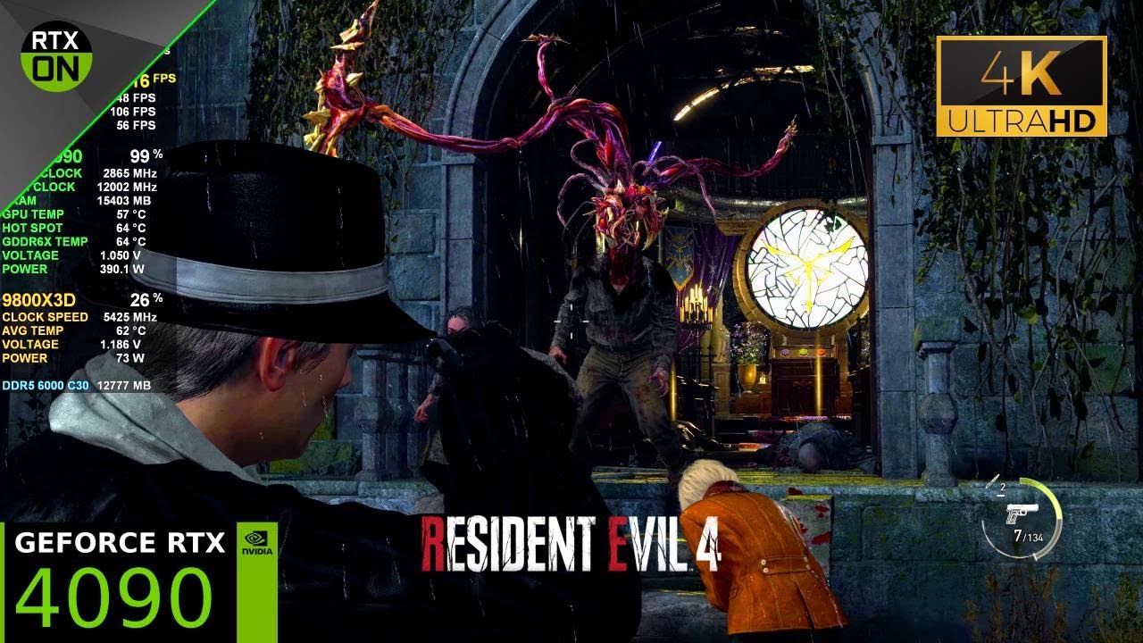 Resident Evil 4 Remake [4K] Native, Ray Tracing ON | RTX 4090 | Ryzen 7 ...