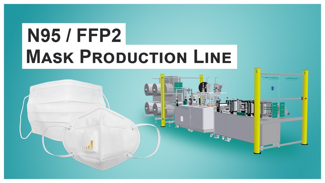 N95 / FFP2 Mask Production Line | Mundschutz Produktionslinie - YouTube