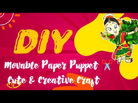 DIY Movable Paper Puppet | Cute & Creative Craft - YouTube