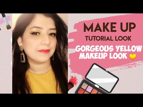 Sunshine Glam: Quick & Easy Yellow Cut Crease Eye Makeup Tutorial ...