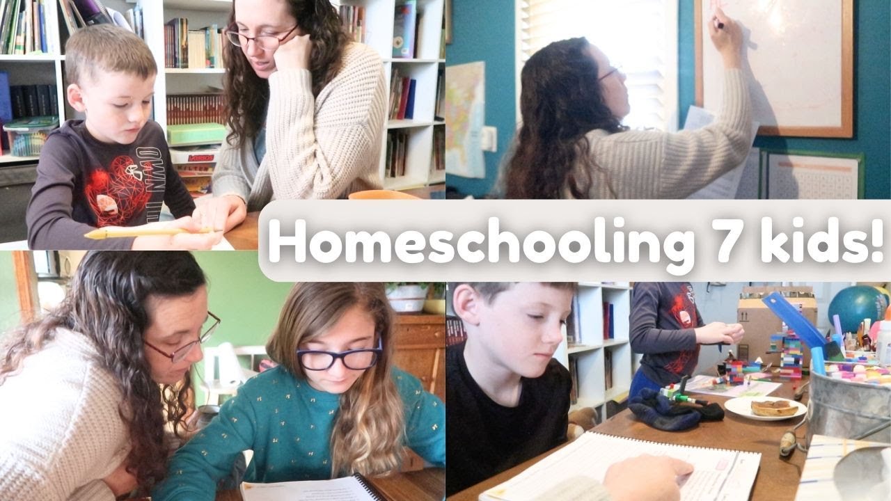 Mom's Home!! | Full Day of Homeschool for a Family of 9! - YouTube