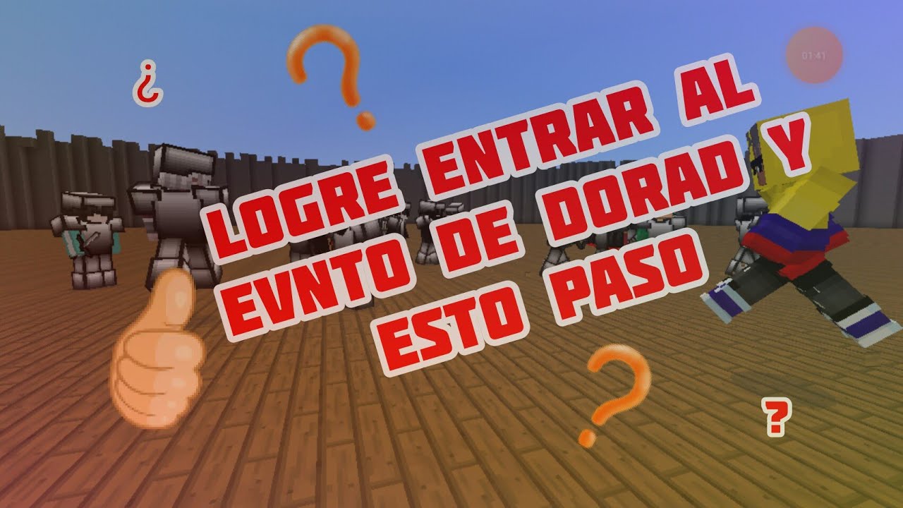 Logre Entrar al evento de dorad y esto paso miren con sus propios ojos ...