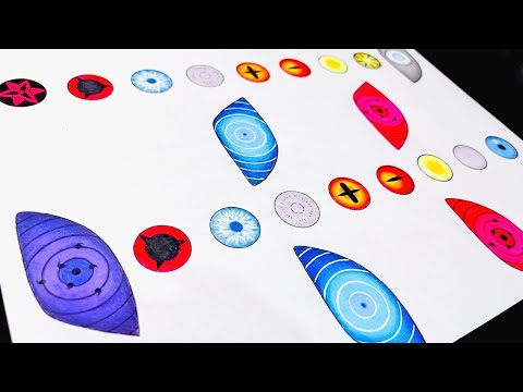 How to Draw Dojutsu eyes Anime Boruto - YouTube