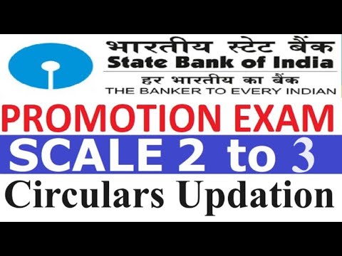 SBI Promotion Exam Scale 2 to Scale 3 [Circulars Updation] - YouTube
