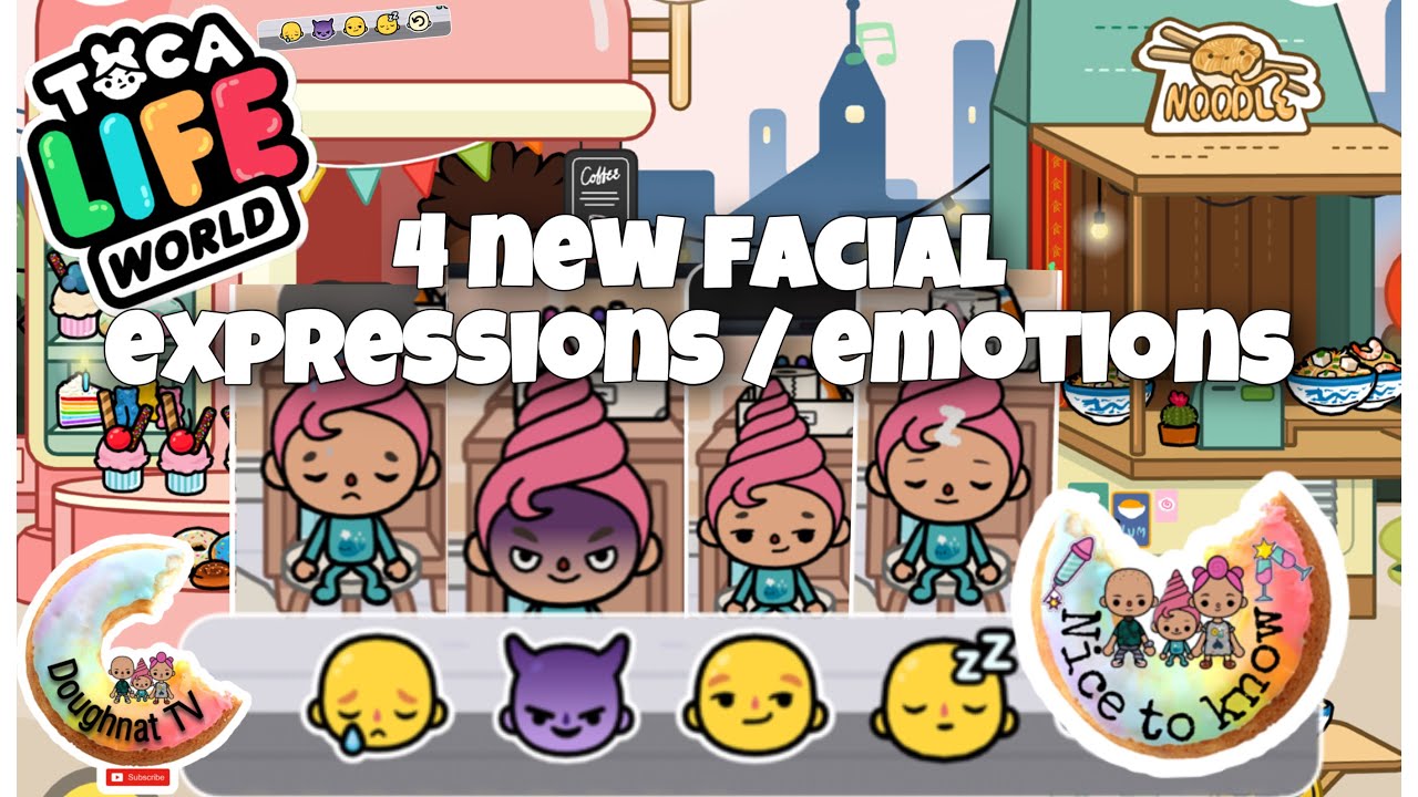 Toca boca New facial expressions / emotions #tocalifeworld #tocaboca ...